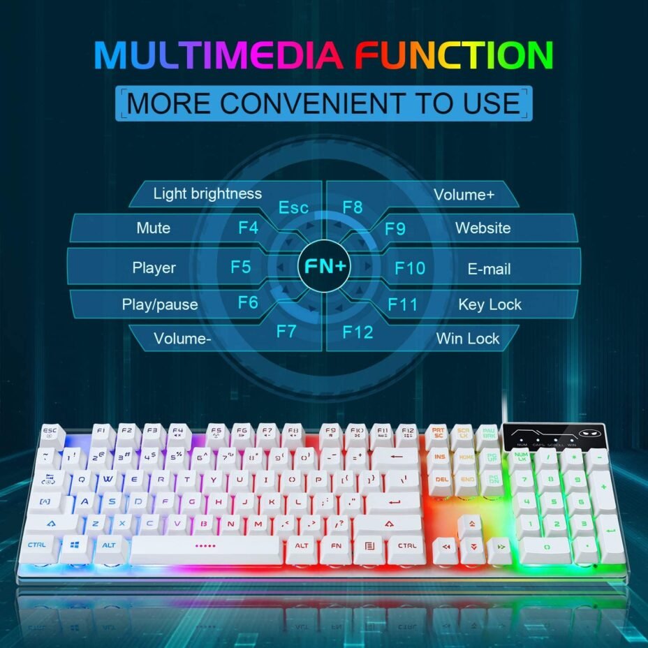 The Best 5 White Keyboard Gaming