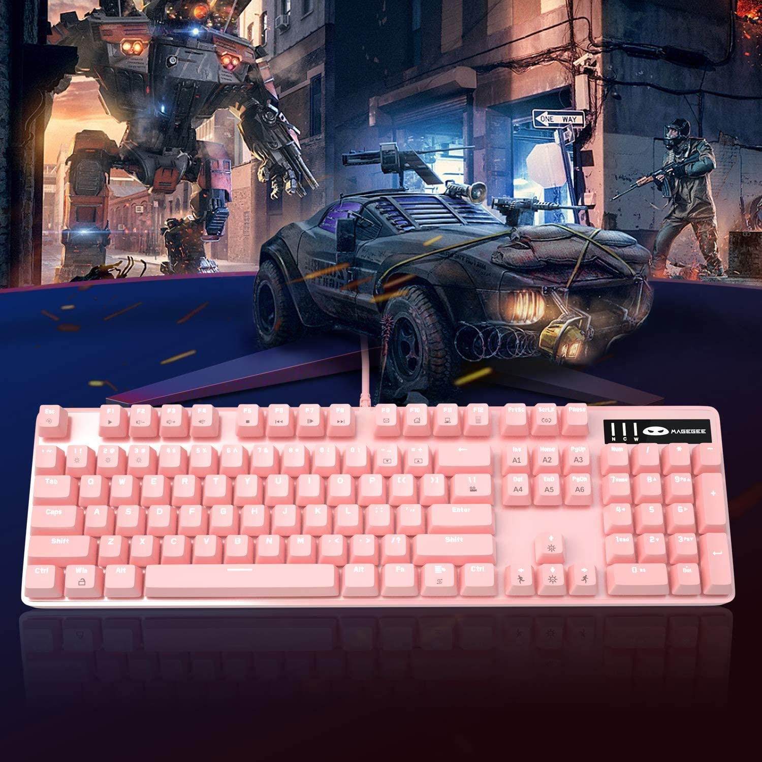 Best 2 Pink Gaming Keyboard
