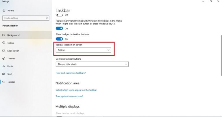 How To Move Taskbar In Windows 10?