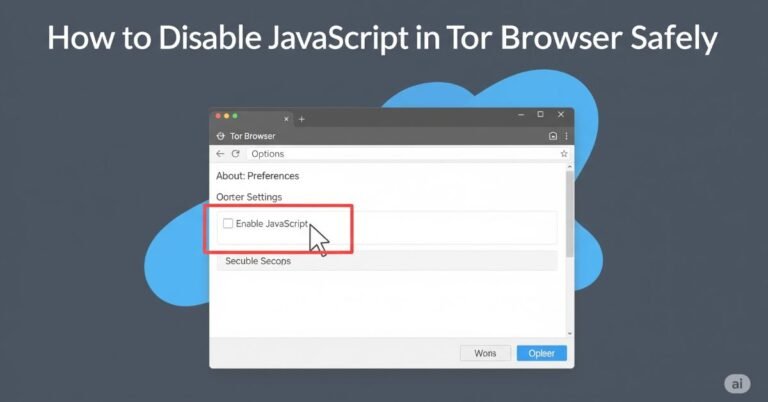 How to Disable JavaScript in Tor Browser Safely